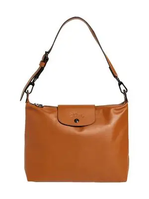 Longchamp Le Pliage Xtra Leather Hobo Bag Cognac