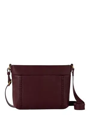 THE SAK Melrose Leather Crossbody Bag Black Cherry