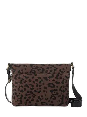 THE SAK Melrose Leather Crossbody Bag Leopard Suede