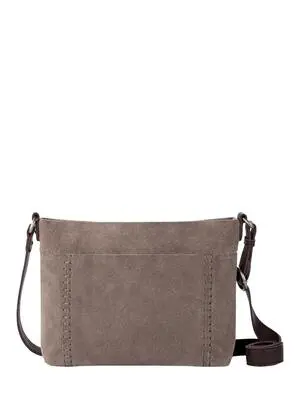 THE SAK Melrose Leather Crossbody Bag - Mushroom Suede