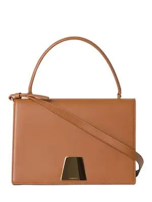 Akris Medium Alice Top Handle Bag - Cuoio