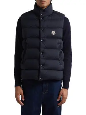 Moncler Tibb Down Puffer Vest - Obsidian Blue