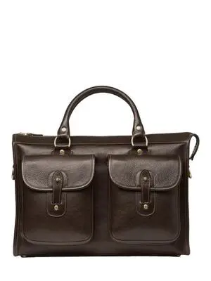 Ghurka Examiner No. 5 Briefcase - Vintage Walnut Leather