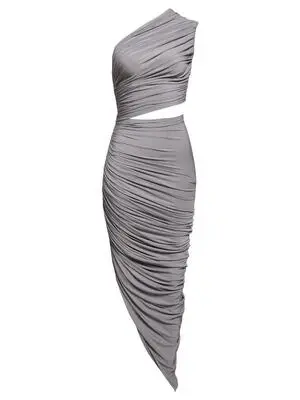 Alaïa Cutout Soft Jersey Dress - Gris Persan