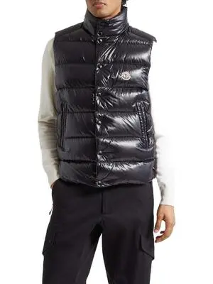 Moncler Tibb Water Repellent Down Puffer Vest - Black