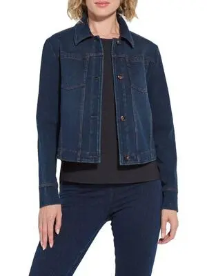 Lyssé Classic Denim Trucker Jacket - Indigo