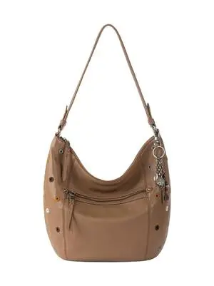 THE SAK Sequoia Leather Hobo Bag Chestnut Multi Eyelet