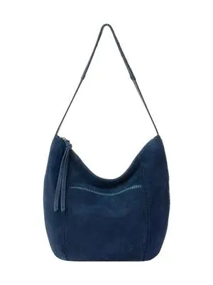 THE SAK Sequoia Leather Hobo Bag Indigo Sued Terra Stch