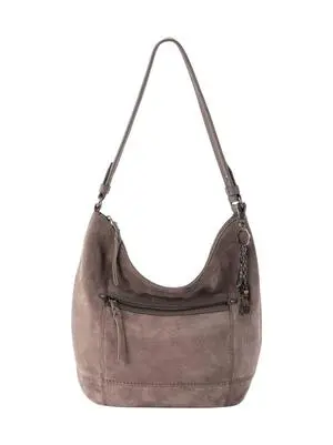 THE SAK Sequoia Hobo Leather Bag - Mushroom Suede