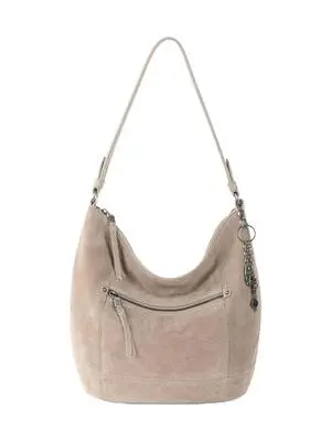 THE SAK Sequoia Leather Hobo Bag Sand Suede