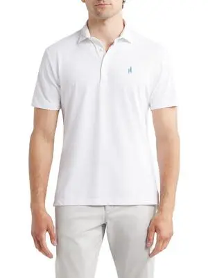 Johnnie-o Stevie Performance Polo White