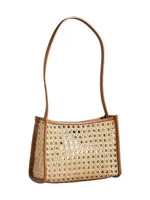 BEMBIEN Eliza Rattan Crossbody Bag - Copper