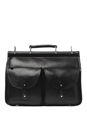 Ghurka Ghurka Garrison No. 147 Briefcase Vintage Black Leather
