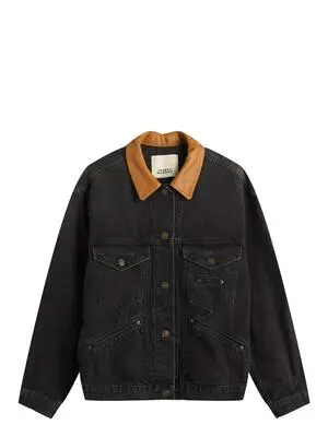 Isabel Marant Petunia Denim Jacket - Faded Black