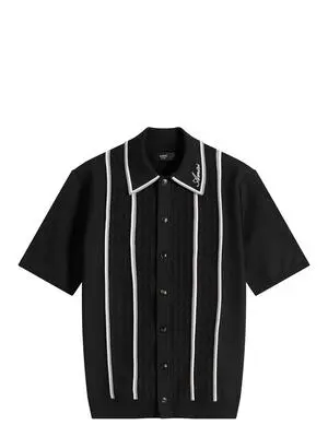 Amiri Script Stripe Shirt - Black