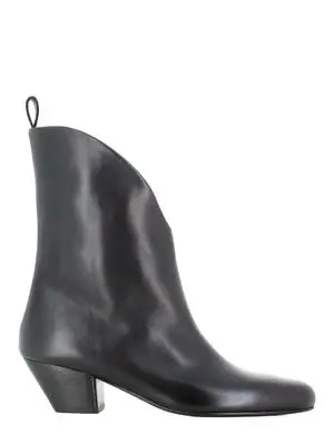 Marsèll V-cut Leather Boots - Black