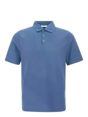 DIKTAT Cotton Polo Shirt - Blue