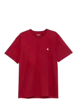 Carhartt Work In Progress Chase Logo-embroidered T-shirt Red