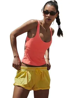 Free People Shorty Shorts - Fresh Mango