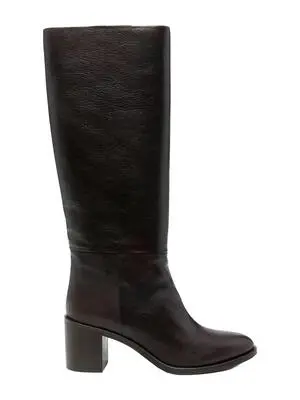 P.a.r.o.s.h 70mm Leather Knee-high Boots - Brown