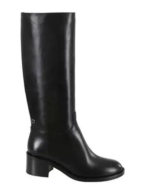 CAREL Leather Block-heel Knee-high Boots - Black