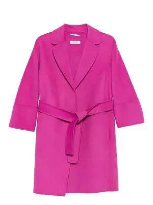 Max Mara Arona Belted Coat - Pink