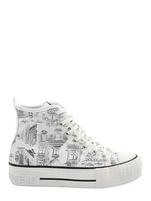 Karl Lagerfeld X Jorge Parra High-top Sneakers - White