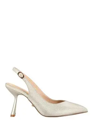 TWENTY FOURHAITCH 90mm Delfino Slingback Pumps - Gold
