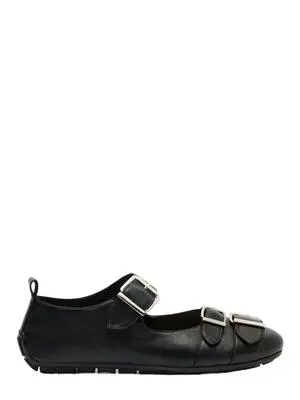 Simone Rocha Double-buckle Ballerina Flats - Black