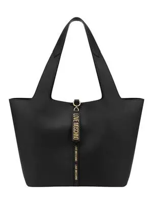 Moschino Logo-embellished Tote - Black