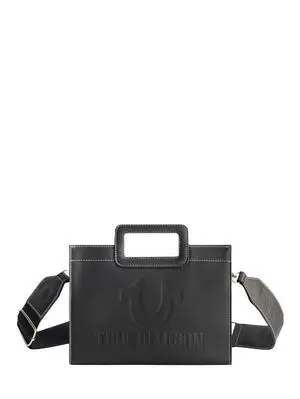 True Religion Horseshoe Motif Modern Tote - Black