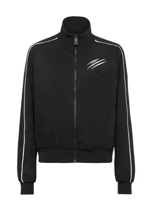 PLEIN SPORT Zip-up Track Jacket - Black