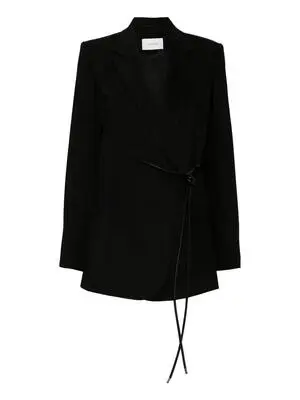 Sportmax Self-tie Blazer - Black