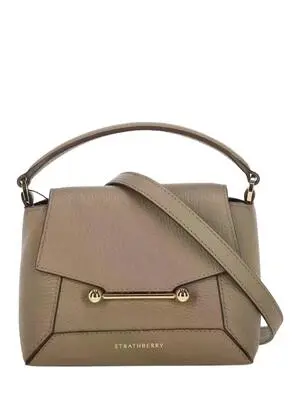 Strathberry Mosaic Nano Mini Bag - Brown