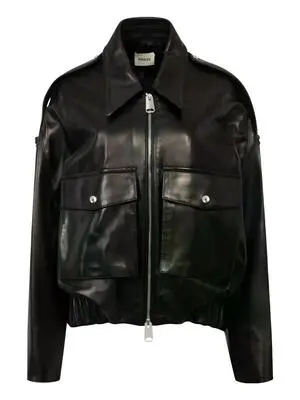 Khaite Leather Jacket - Black