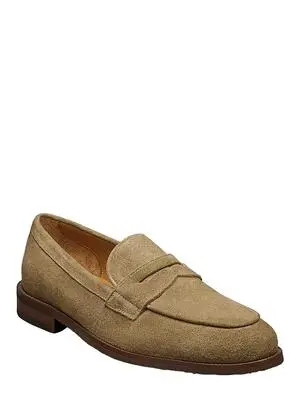 Allen Edmonds Como Suede Slip-On Loafers Tobacco