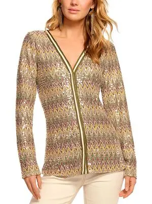 RAMY BROOK Kiki Sequin Cardigan