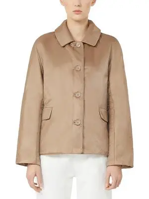 Max Mara Collared Quilted Jacket - Honey
