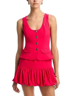 Black Halo Enid Mini Dress - Cerise
