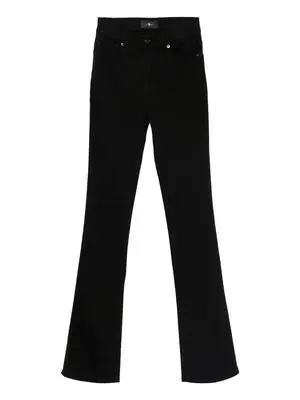 7 For All Mankind Flared Jeans - Black