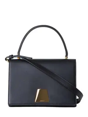 Akris Alice Top Handle Bag Black