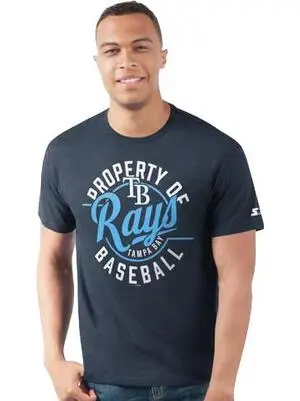 STARTER Tampa Bay Rays Prime Time Property Of T-shirt - Navy