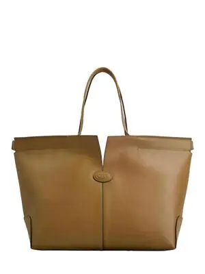 TOD'S Tote Bag With Pouch - Brown