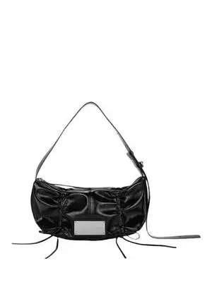 MATIN KIM Shirring Ribbon Round Bag