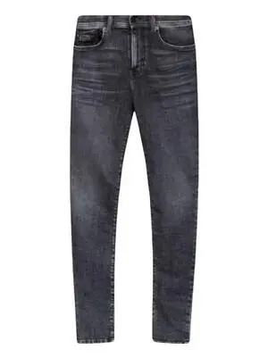 DIESEL Damny Washed Skinny Fit Stretch Jeans - Black