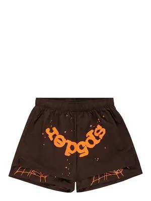 SP5DER Og Web Double Layer Short - Brown/orange
