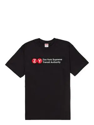 Supreme Zoo York Transit Tee Shirt - Black
