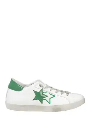 2STAR Leather Sneakers - White