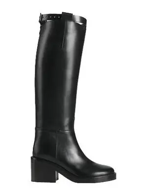 ANN DEMEULEMEESTER Leather Boots With Detachable Application - Black