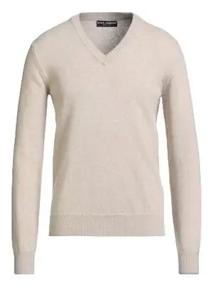 Dolce & Gabbana Sweater In Virgin Wool And Cashmere - Beige